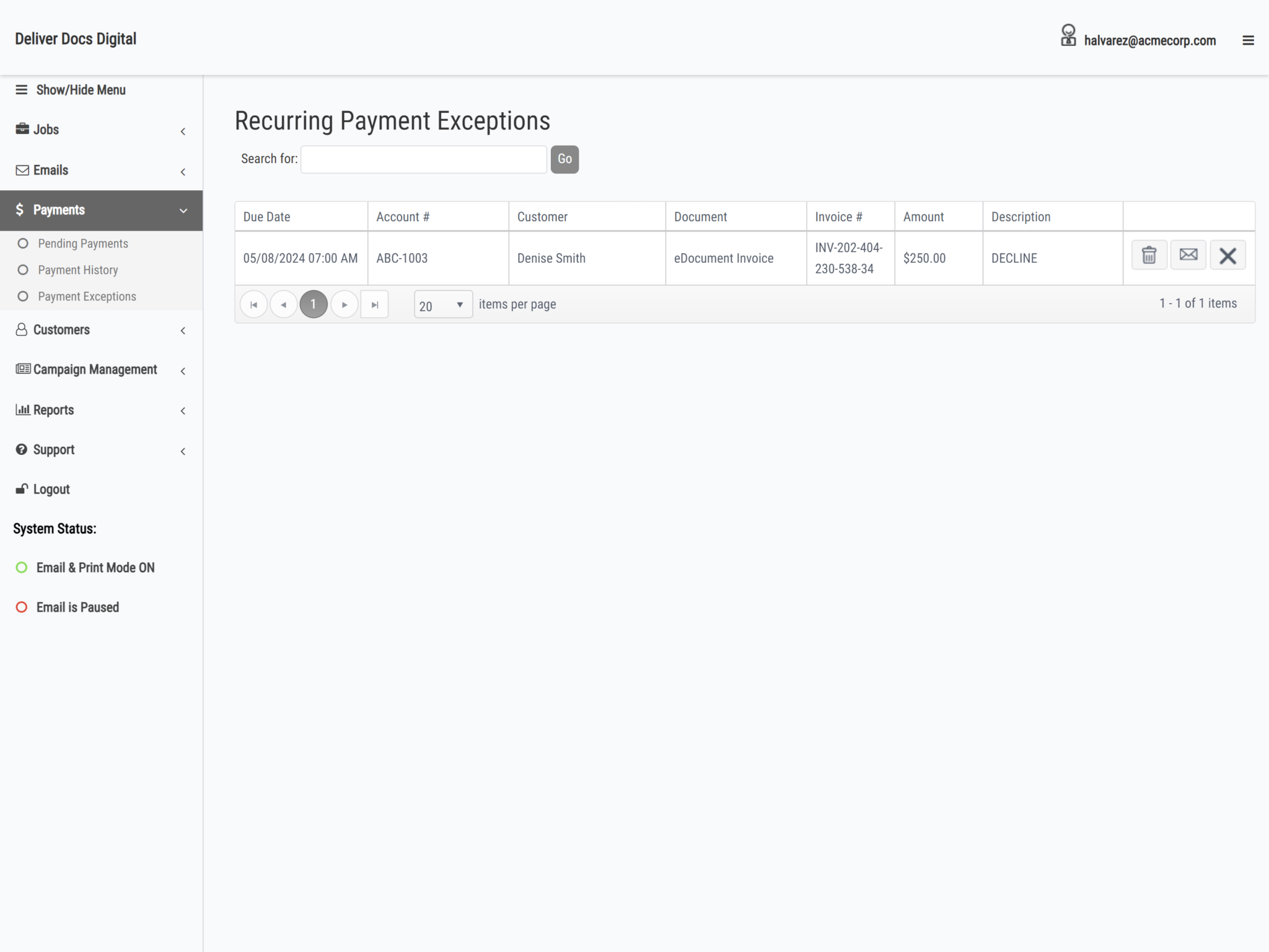Payments – Deliver Docs Digital